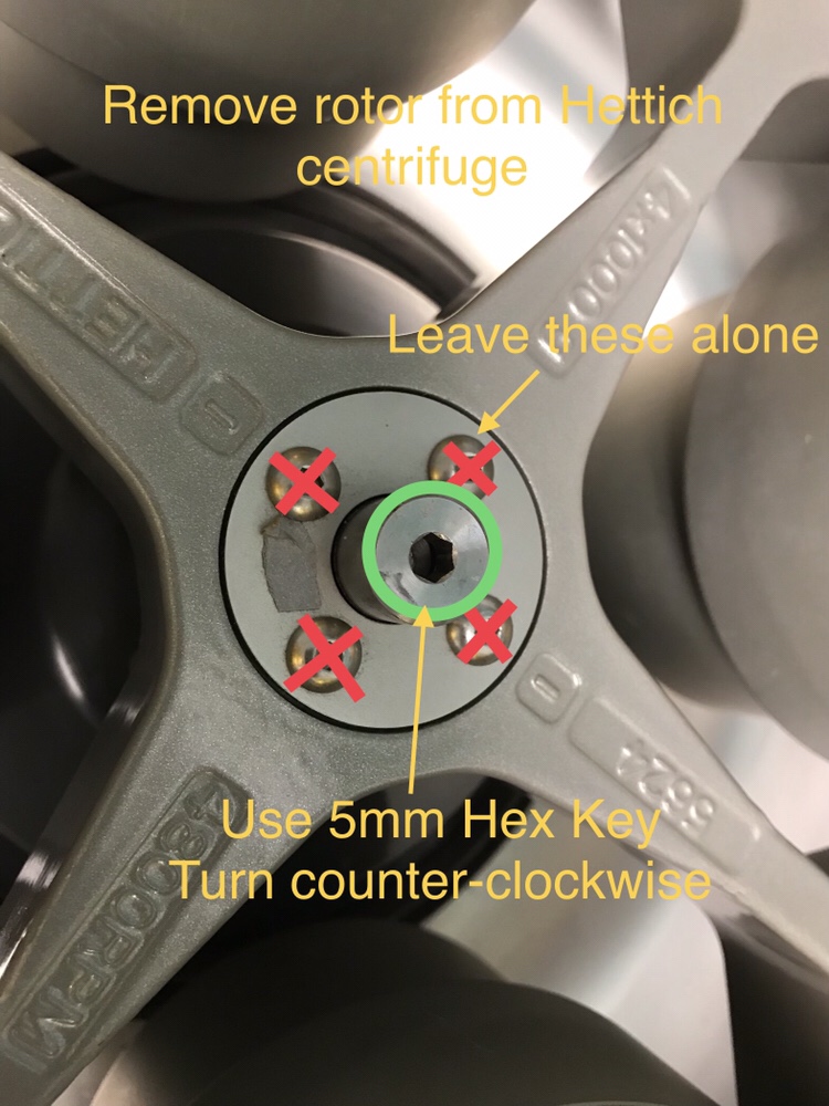 Remove Rotor from Hettich Centrifuge – Lab Equipment Notebook